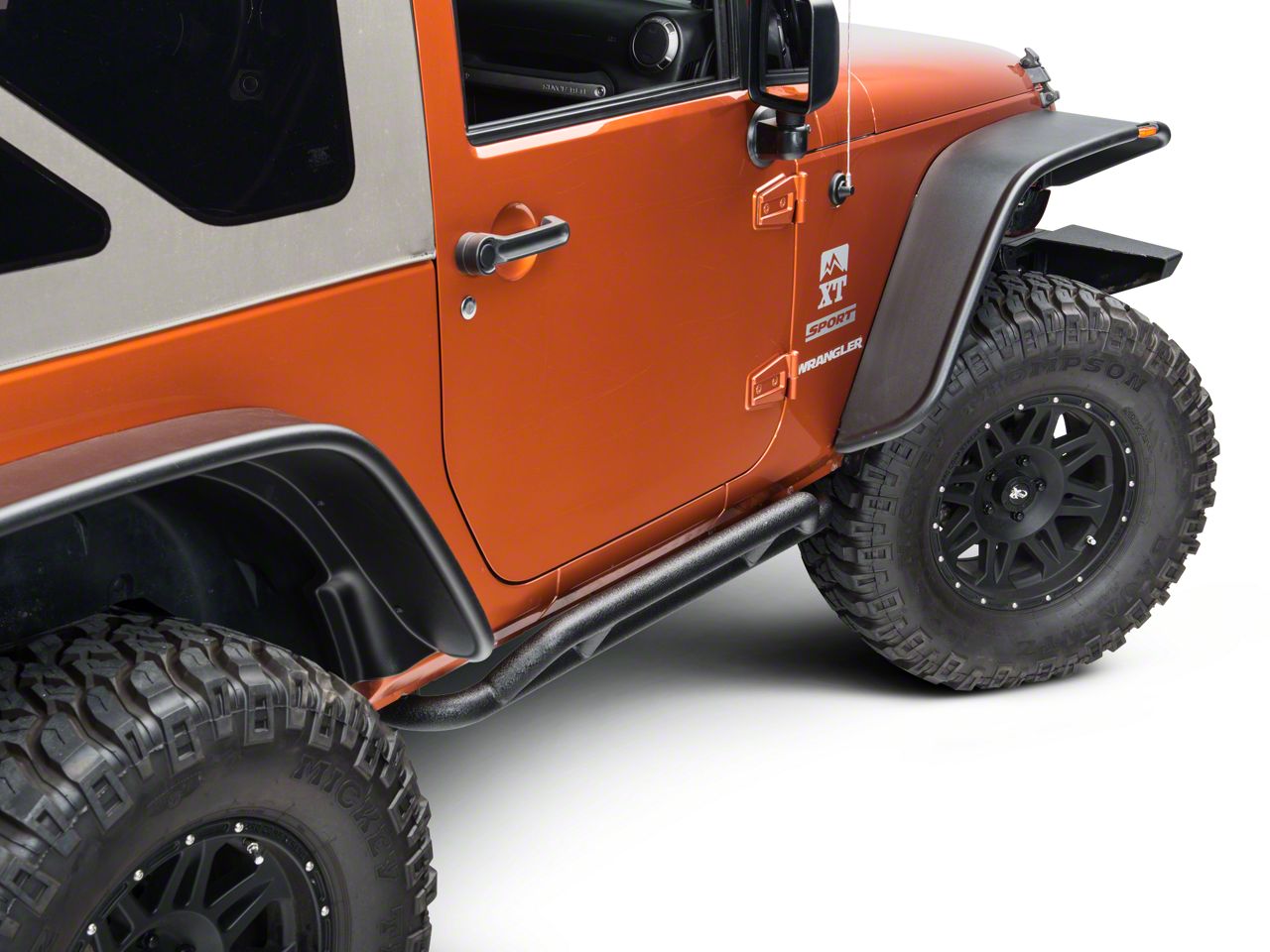 Rugged Ridge Jeep Wrangler RRC Rocker Guards 11504.23 (07-18 Jeep ...