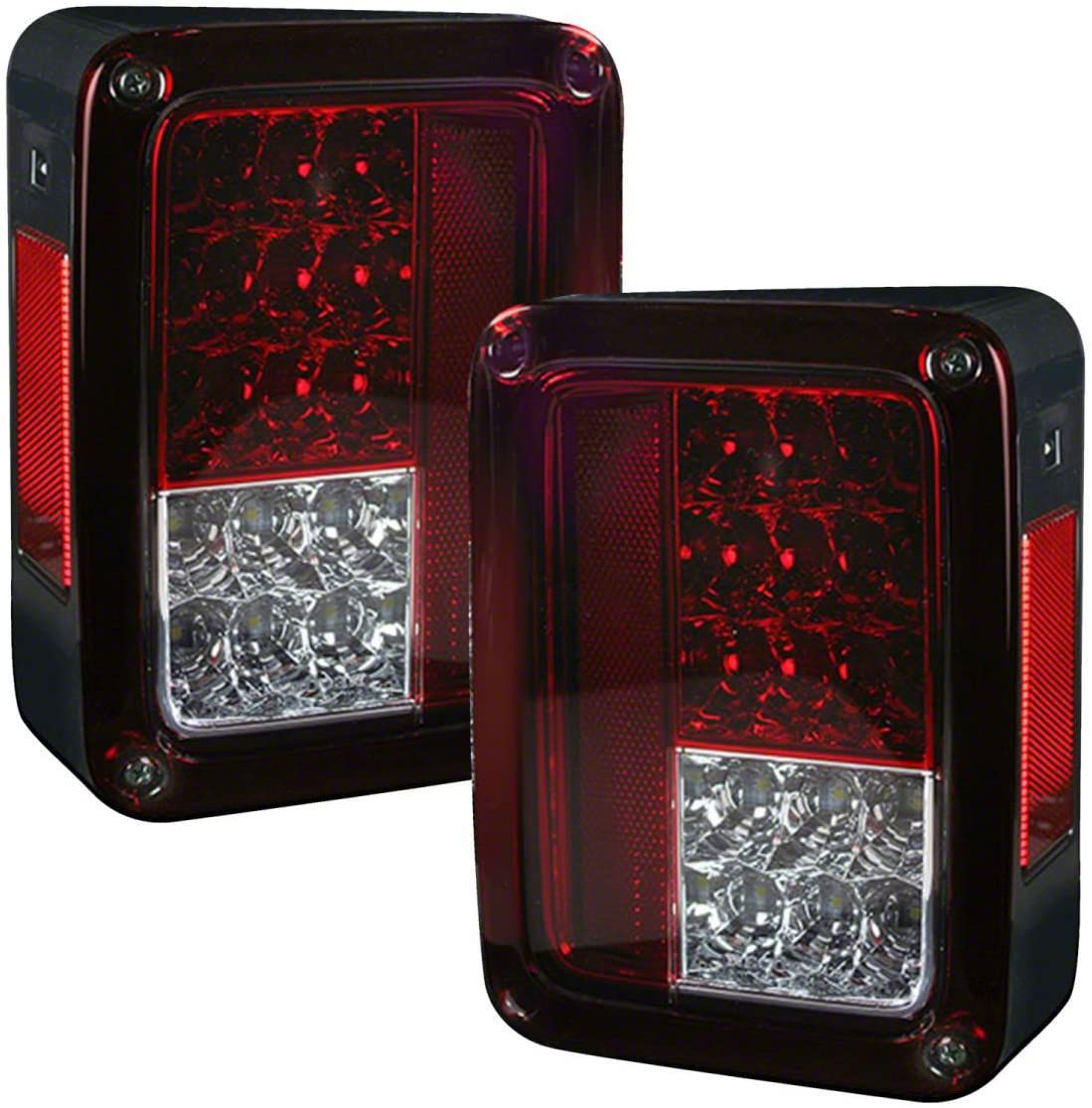 Jeep Wrangler LED Tail Lights; Red (07-18 Jeep Wrangler JK)