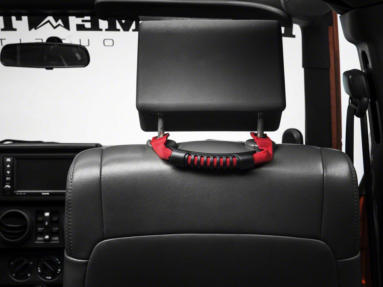 Rugged Ridge Jeep Wrangler Rear Grab Handles; Red 13305.15 (07-18 Jeep ...