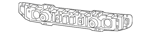 Mopar Jeep Gladiator Bumper Impact Absorber; Molded; Front 68293705AB ...