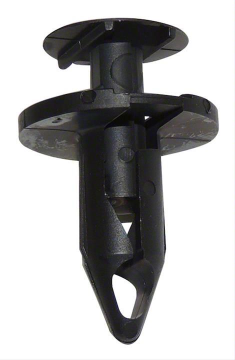 Jeep Wrangler Fender Flare Clip; Black Plastic; Push-In; at Grille (07 ...