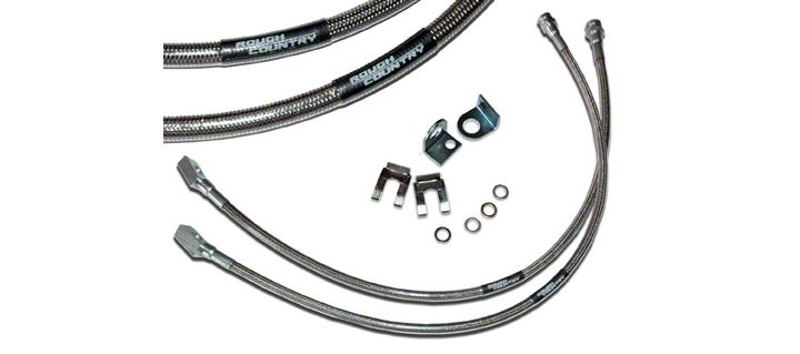 How to Install Rough Country Front Stainless Steel Brakelines for 4-6 ...