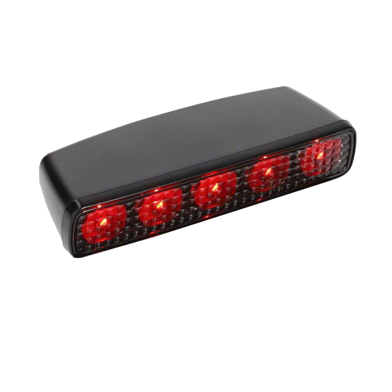 Jeep Wrangler LED Third Tail Light; Black Housing; Clear Lens (18-23 ...
