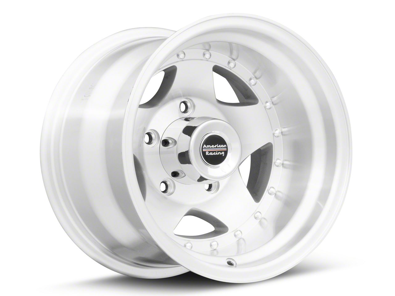 American Racing Jeep Wrangler AR23 Machined Wheel; 15x8 AR235885 (76-86 ...