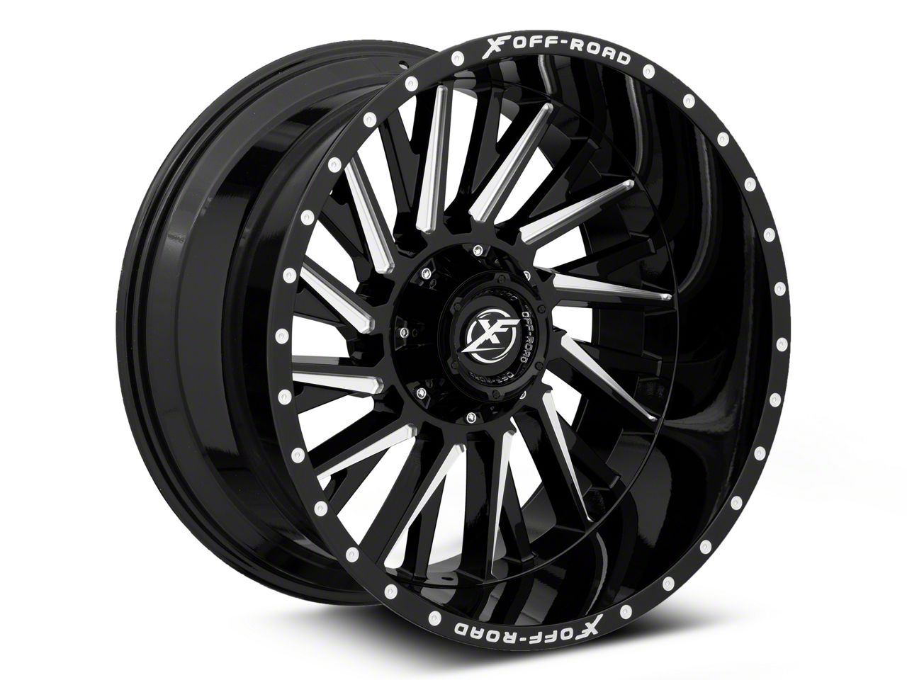 XF Offroad Jeep Wrangler XF-226 Gloss Black Milled Wheel; 22x12 XF ...