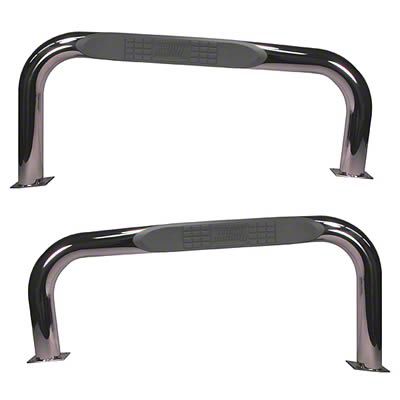 Rugged Ridge Jeep Wrangler Tubular Side Step Bars; Stainless Steel ...