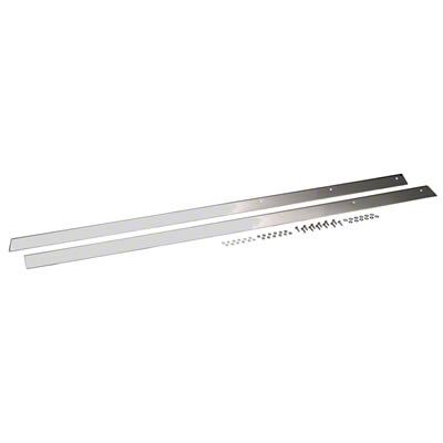 Jeep Wrangler Rocker Panel Guards; Polished Stainless Steel; Pair (77 ...
