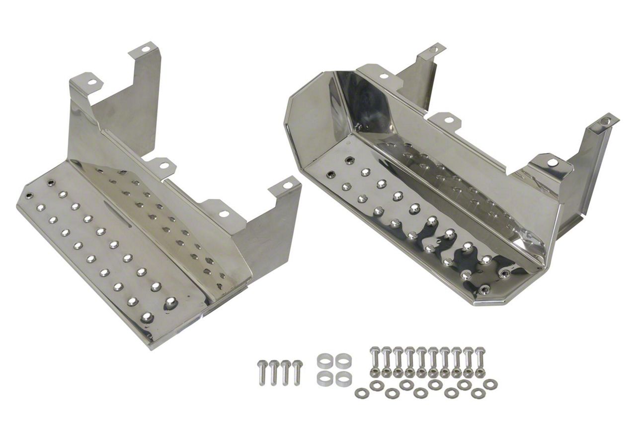Jeep Wrangler Side Step; Polished Stainless Steel; Pair (76-95 Jeep CJ5 ...