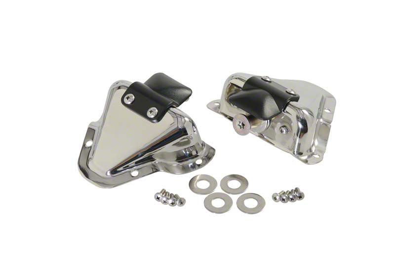Jeep Wrangler Interior Door Latch Bracket; Polished Stainless Steel ...