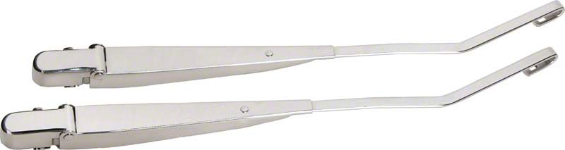 Jeep Wrangler Windshield Wiper Arms; Polished Stainless Steel; Pair (97 ...