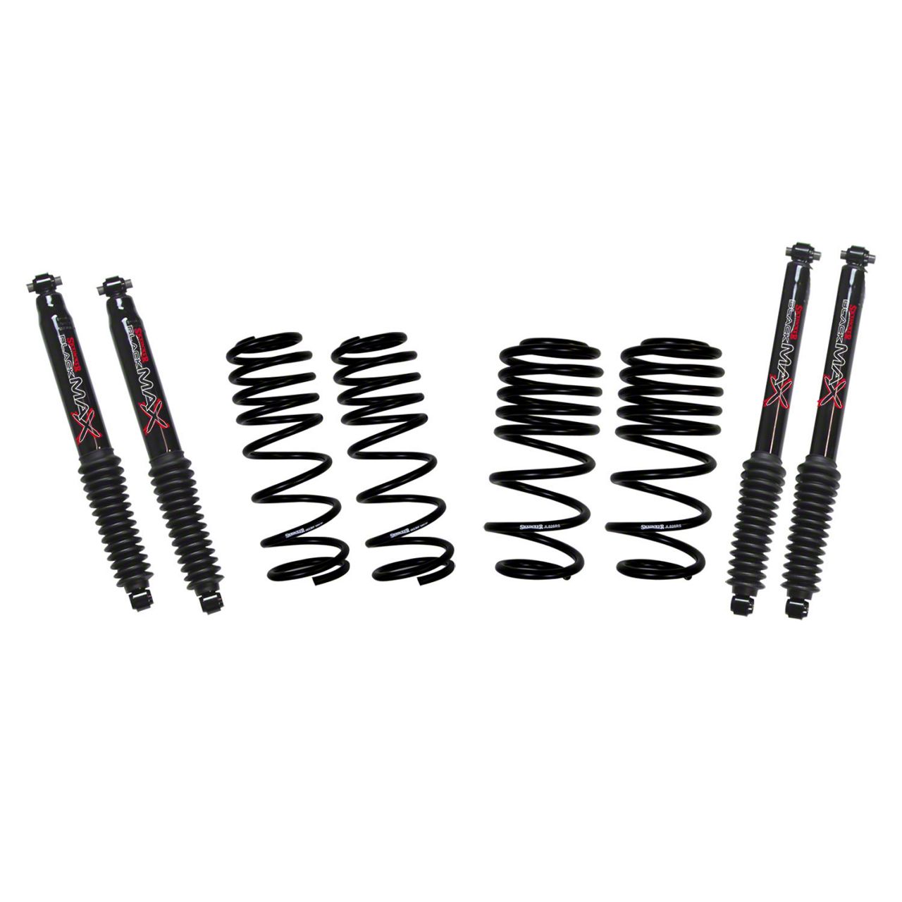 SkyJacker Jeep Wrangler 2 to 2.50-Inch Sport Lowering Coil Springs with ...