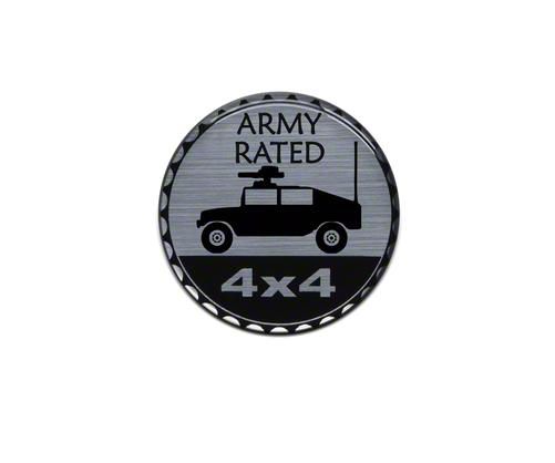 Jeep Wrangler Army Rated Badge (Universal; Some Adaptation May Be ...