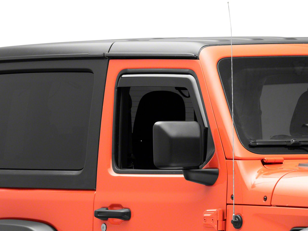 RedRock Jeep Wrangler In-Channel Window Deflectors J154603-JL (18-23 ...