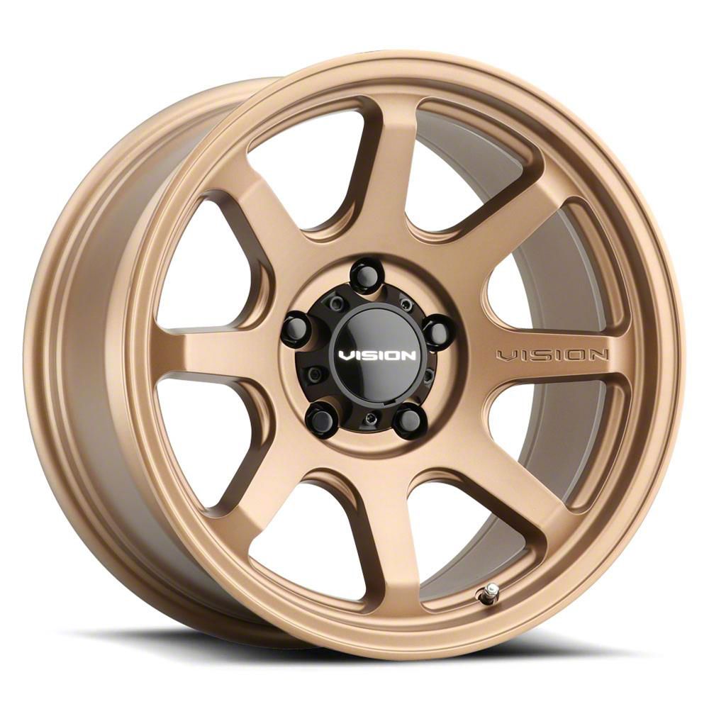 Vision Off-Road Jeep Wrangler Flow Bronze Wheel; 17x8 351-7873BZ30 (18 ...