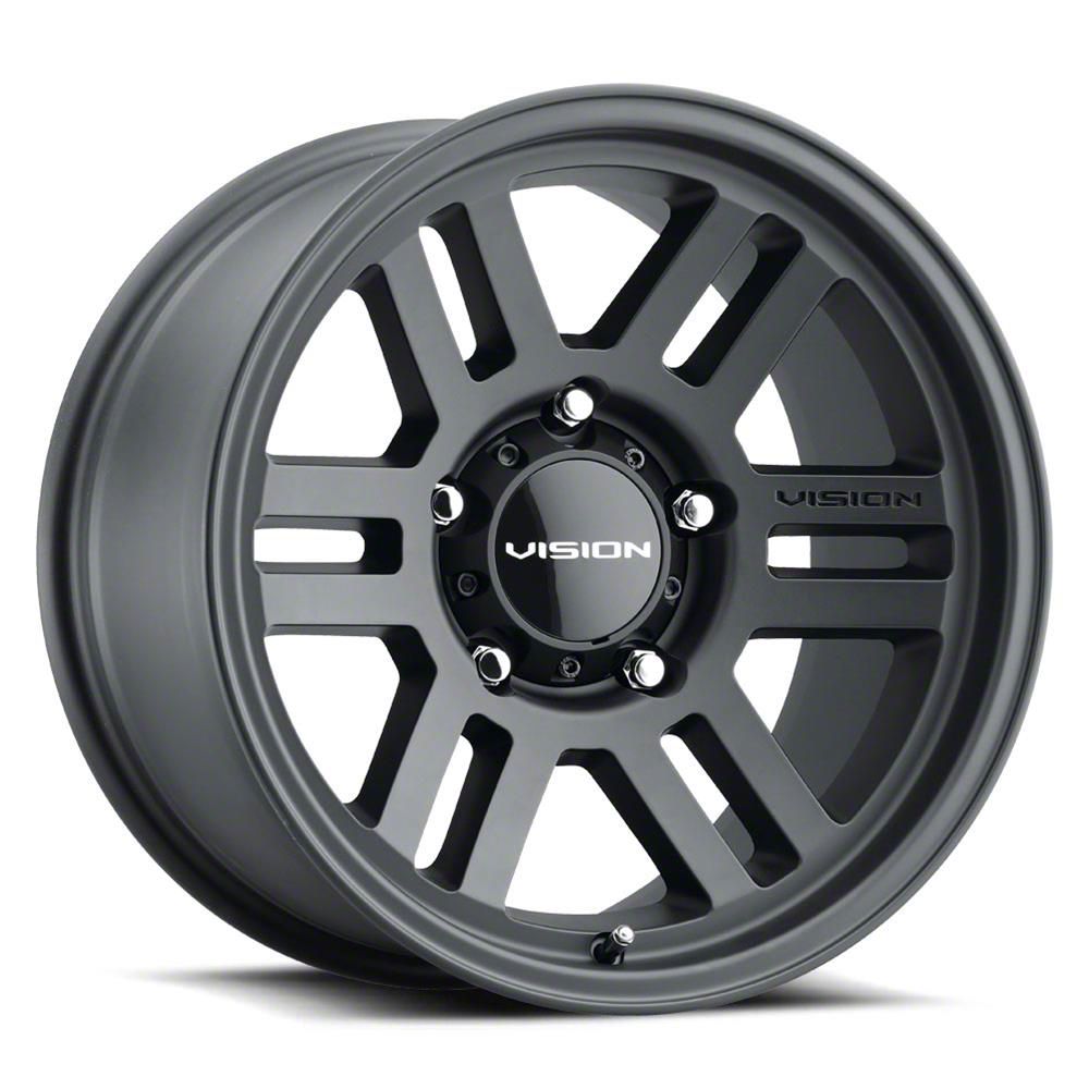 Vision Off-Road Jeep Wrangler 355 Manx 2 Overland Satin Black Wheel ...