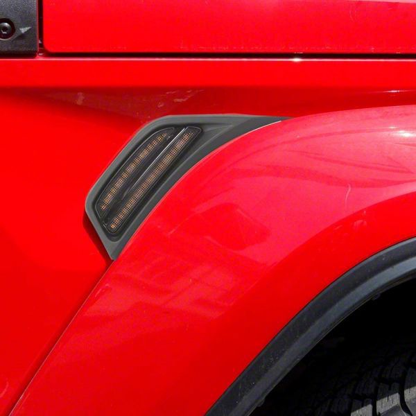 Jeep Gladiator LED Fender Marker Lights; Smoked (20-24 Jeep Gladiator ...