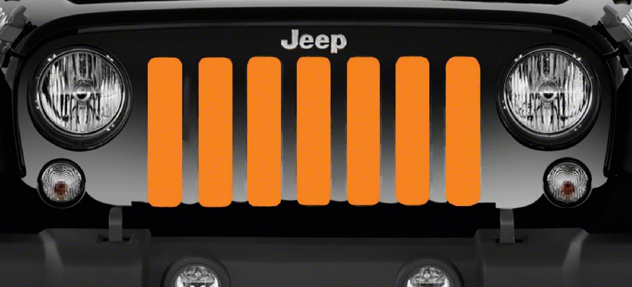 Customized Jeep Wranglers Orange