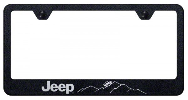 Jeep Wrangler Jeep Mountain Stainless Steel License Plate Frame ...