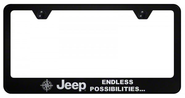 Jeep Wrangler Jeep Endless Stainless Steel License Plate Frame ...