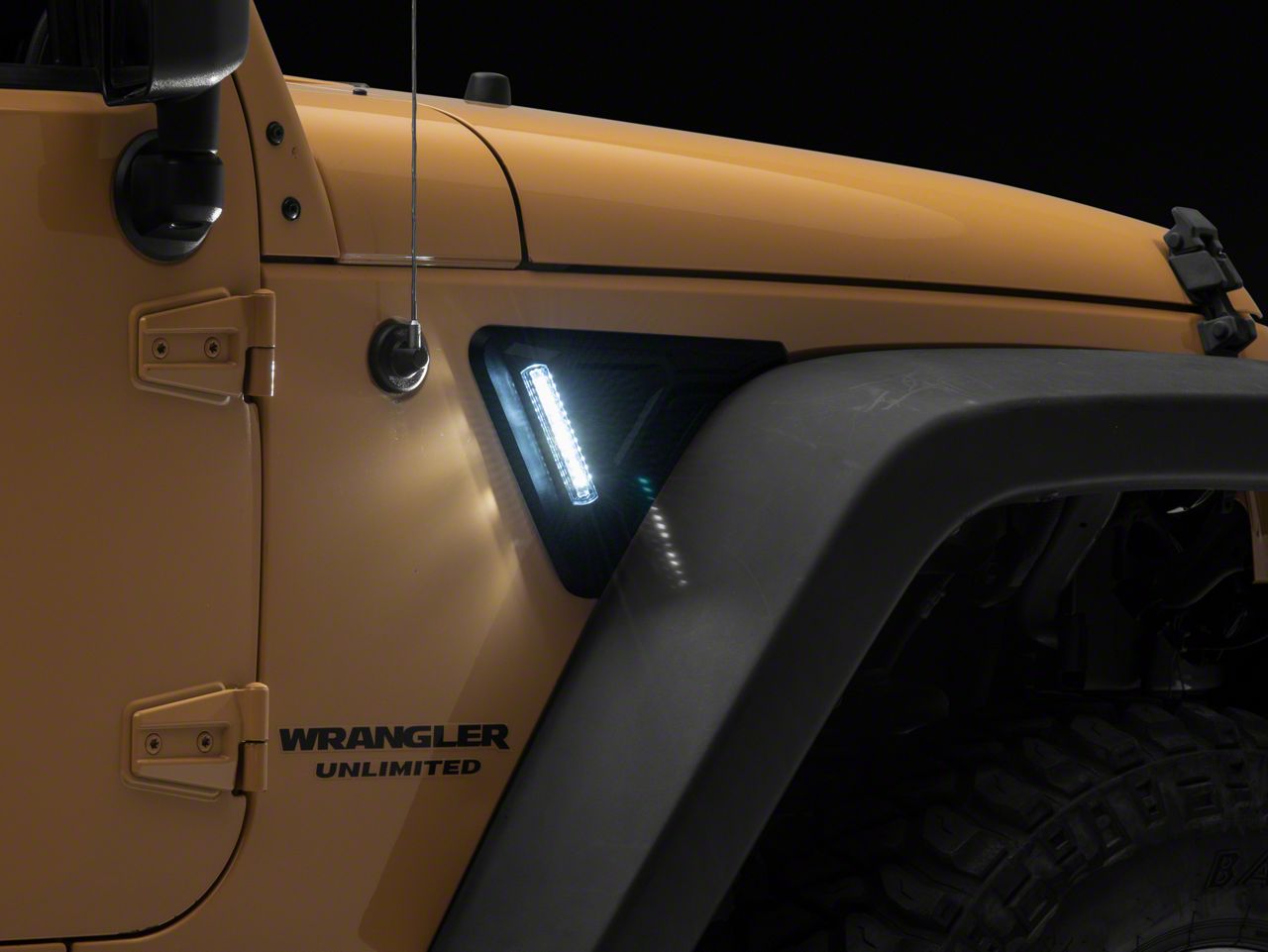 Oracle Jeep Wrangler Sidetrack LED Fender Lights 5873-504 (07-18 Jeep ...