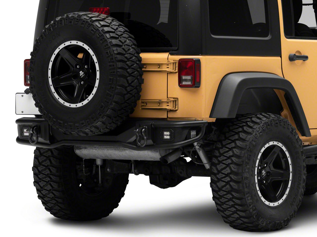 Rough Country Jeep Wrangler Rear Tubular Bumper 10649 (07-18 Jeep ...