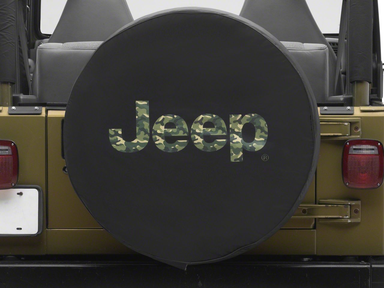 Jeep Licensed by TruShield Jeep Wrangler Green Camo Logo Tire Cover ...