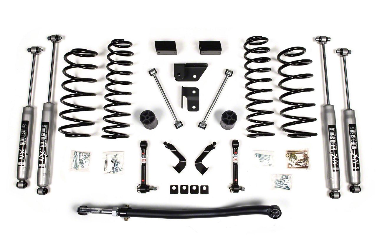BDS Jeep Wrangler 3-Inch Suspension Lift Kit with NX2 Shocks BDS1437H ...