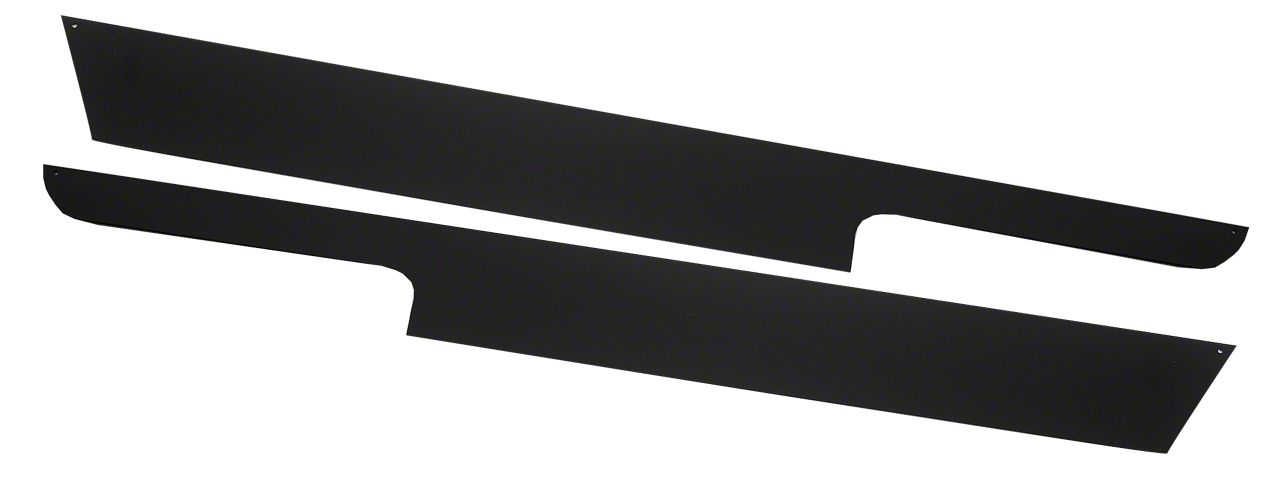 Jeep Wrangler Rocker Panel Sideplates with 1-Inch Lip; Black (87-95 ...