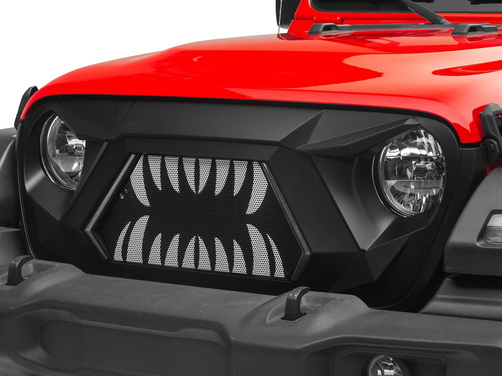 RedRock Open Wide Grille with LED DRL 18 24 Jeep Wrangler JL w o TrailCam RedRock