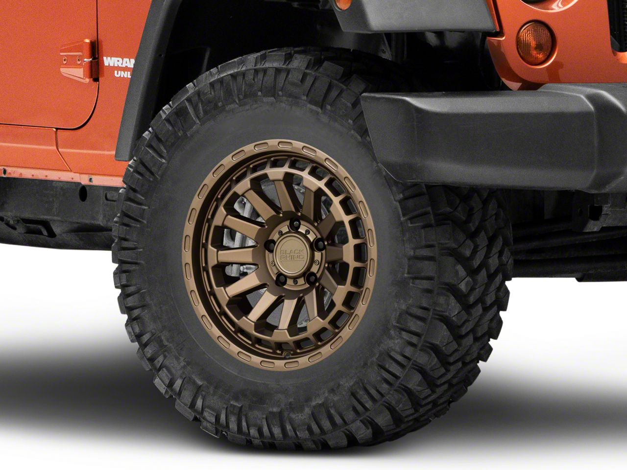 Black Rhino Jeep Wrangler Raid Matte Bronze Wheel; 17x8.5 1785RAD ...