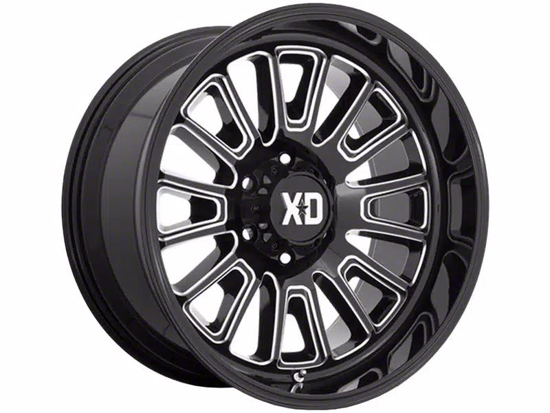 XD Jeep Gladiator Rover Gloss Black Milled Wheel; 22x10 XD86422050318N ...