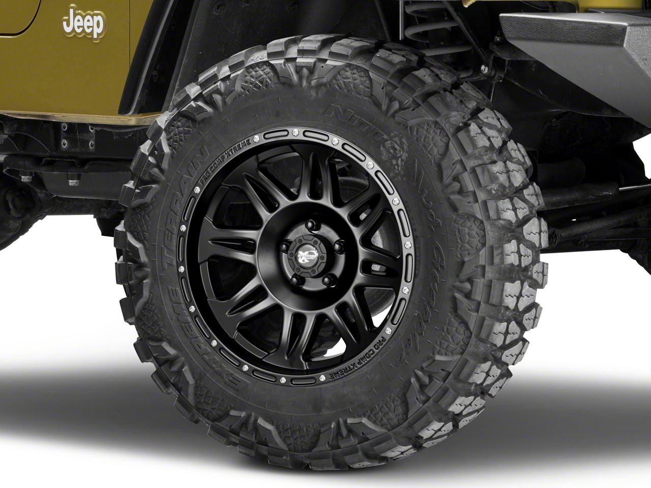 Pro Comp Wheels Jeep Wrangler Series 7005 Black Wheel; 17x9 7005-7965 ...