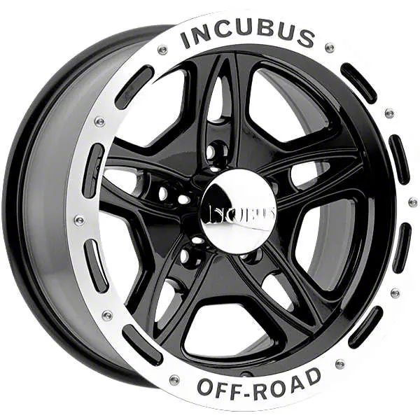 Incubus Tacoma 511 Gloss Black Machined 5-Lug Wheel; 16x8; -6mm Offset ...