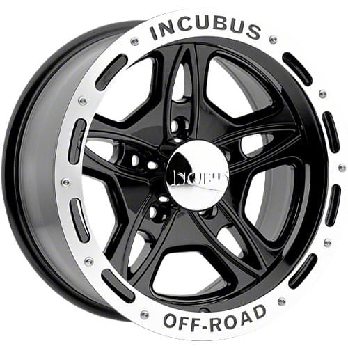 Incubus Tacoma 511 Gloss Black Machined 5-Lug Wheel; 17x9; -12mm Offset ...