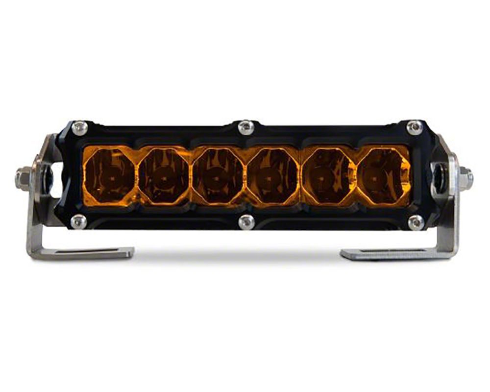 Heretic Studios Jeep Gladiator 6-Inch Amber LED Light Bar; Spot Beam ...