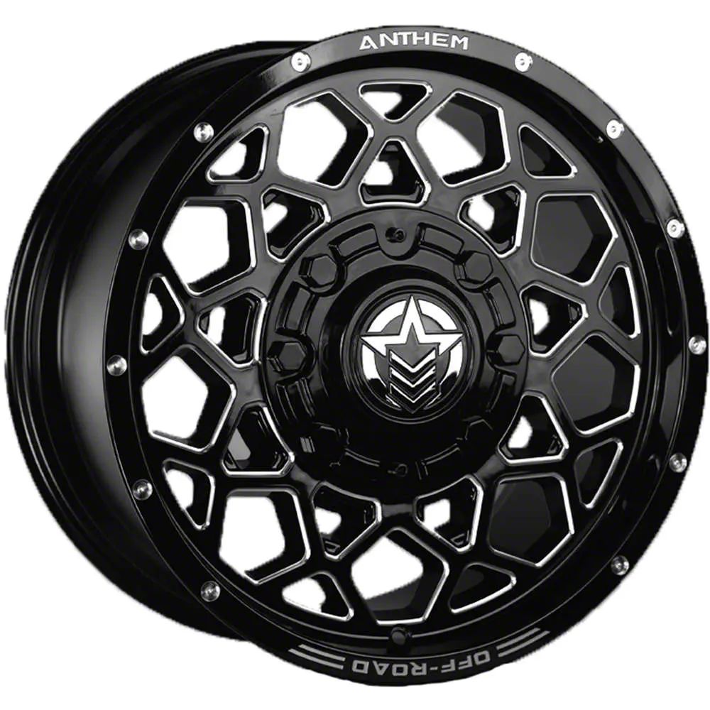 Anthem Off-Road Jeep Grand Cherokee Avenger Gloss Black Milled Wheel ...