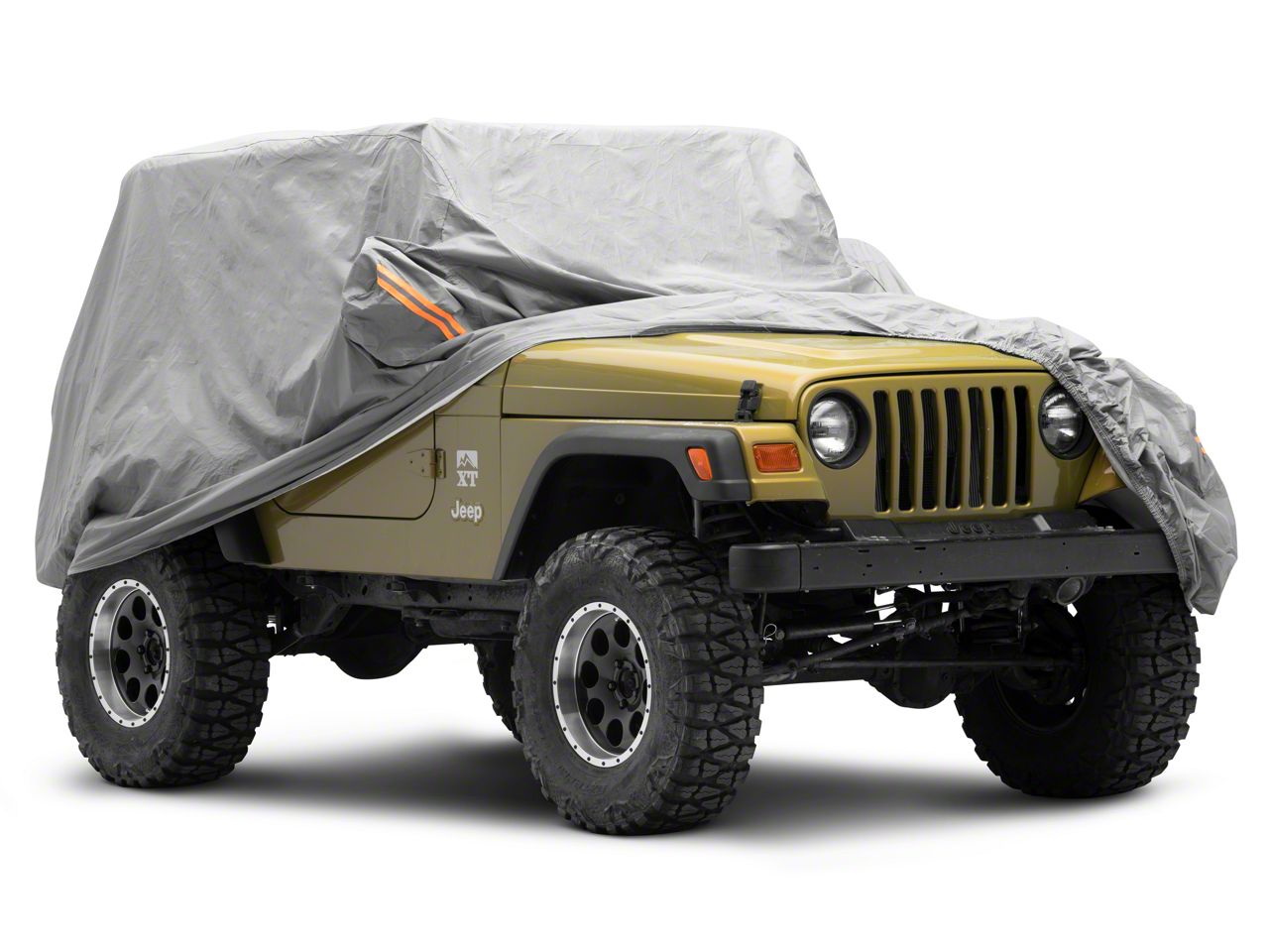RedRock Jeep Wrangler 4-Layer Breathable Full Car Cover; Gray J171696 ...
