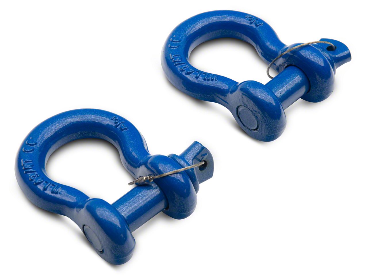RedRock Jeep Wrangler 3/4-Inch D-Ring Shackles; Hydro Blue J171703 ...