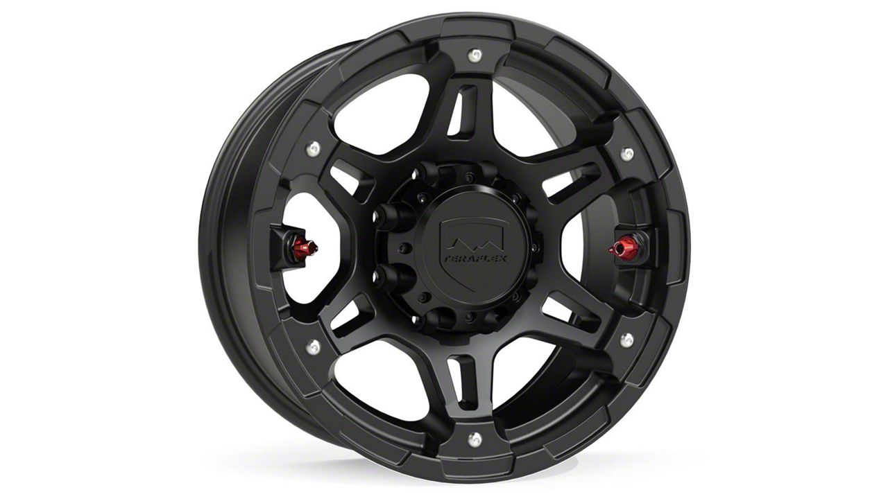 Teraflex Jeep Wrangler Nomad Split Spoke Off-Road Metallic Black 8-Lug ...