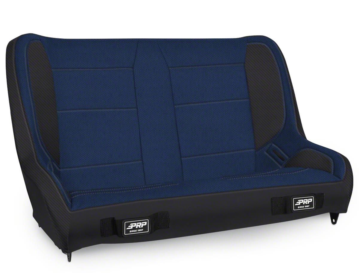 PRP Jeep Wrangler Elite Series Rear Bench Seat; Blue A9236-39-71 (97-18 ...