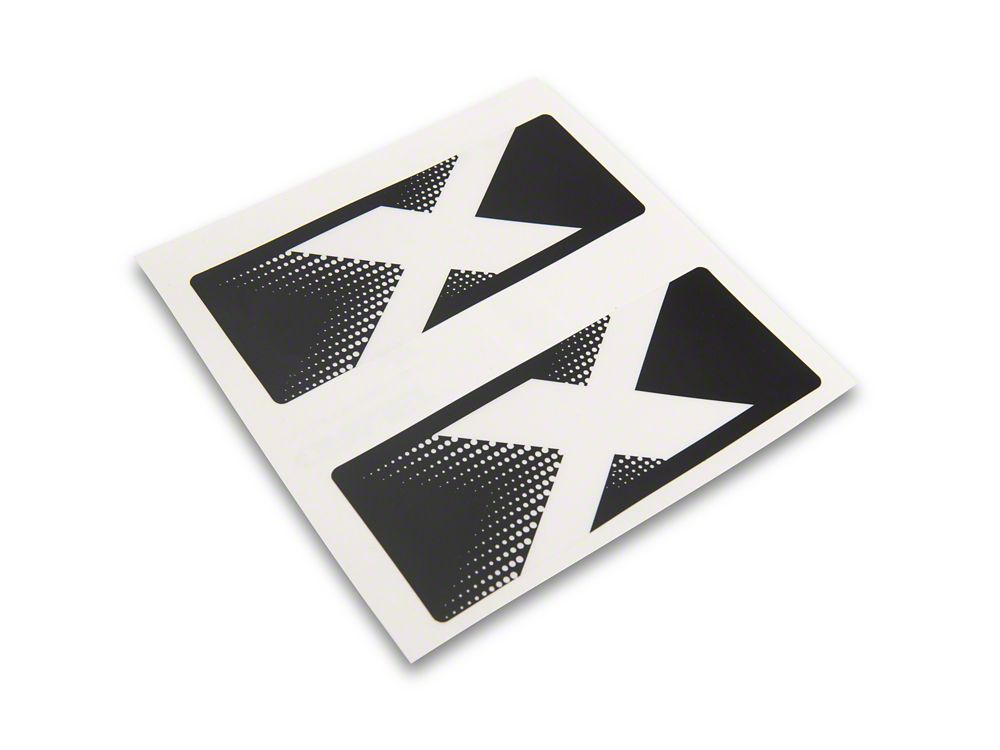 Jeep Licensed by RedRock X Side Logo Decal; Gloss Black (87-18 Jeep ...