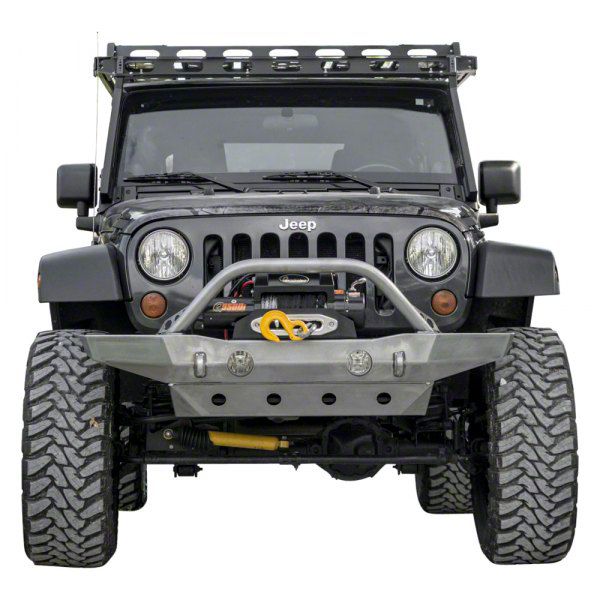 LoD Offroad Jeep Wrangler Destroyer Front Bumper Fairlead Mount; Black ...