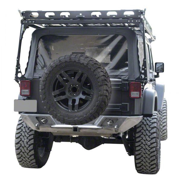 LoD Offroad Jeep Wrangler Destroyer Shorty Rear Bumper; Black JRB0701 ...