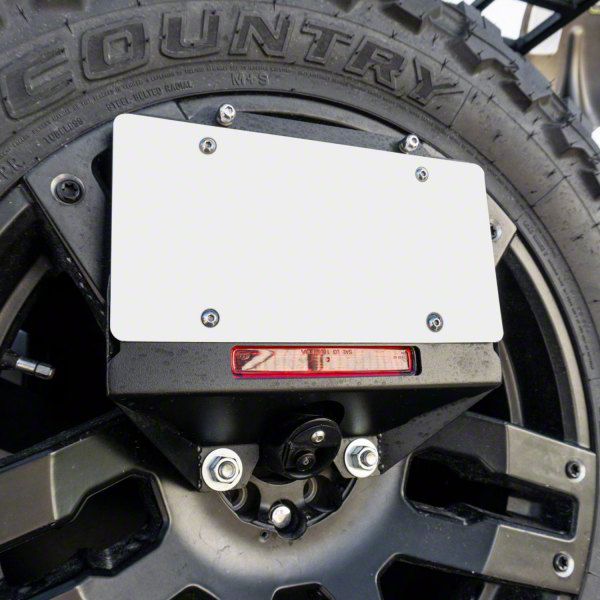LoD Offroad Jeep Wrangler Destroyer Spare Tire License Plate Relocation ...