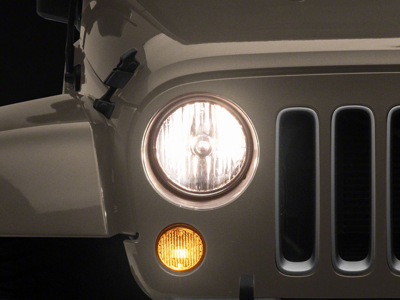 Jeep Wrangler Replacement Halogen Headlight; Passenger Side (07-18 Jeep ...