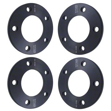 Titan Wheel Accessories Jeep Wrangler 1/2-Inch Wheel Spacers; Set of ...