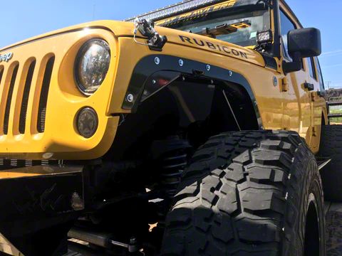 Wizard Works Offroad Jeep Wrangler Fender Delete; Bare Steel WW6011 (07 ...