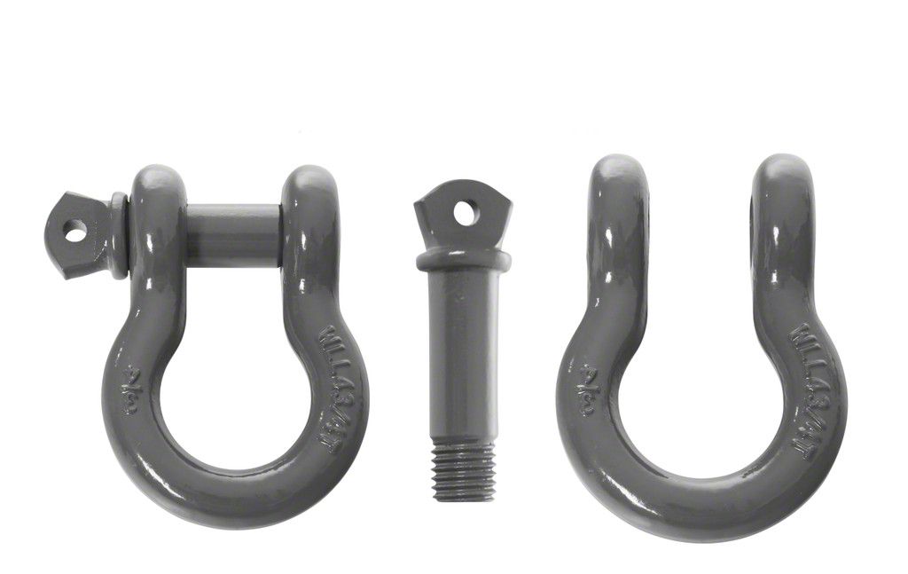 Overland Vehicle Systems Frontier 3/4-Inch 4.75-Ton Recovery Shackles ...