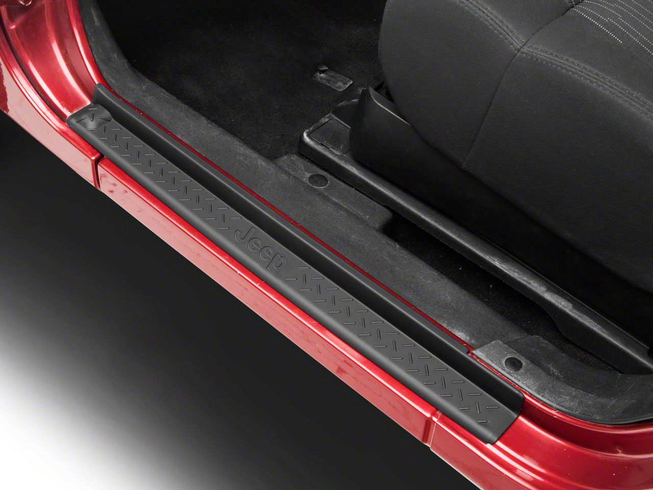 Officially Licensed Jeep Jeep Wrangler Door Entry Guards with Jeep Logo ...