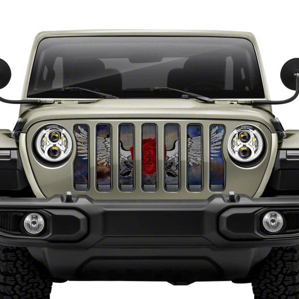 Under The Sun Inserts Jeep Wrangler Grille Insert; Angel Wings INSRT ...